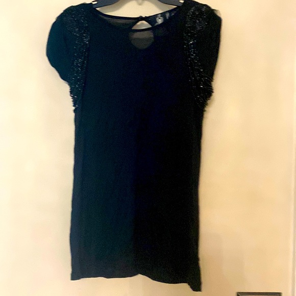 Tops | Slightly Shear Shirt With Stunning Beaded Details On Each ...